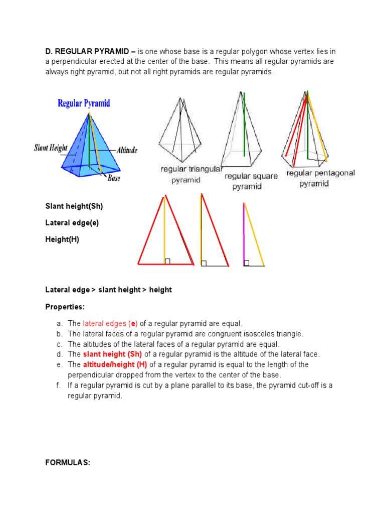 Pyramid, Cylinder, Cone and Sphere | PDF | Area | Sphere