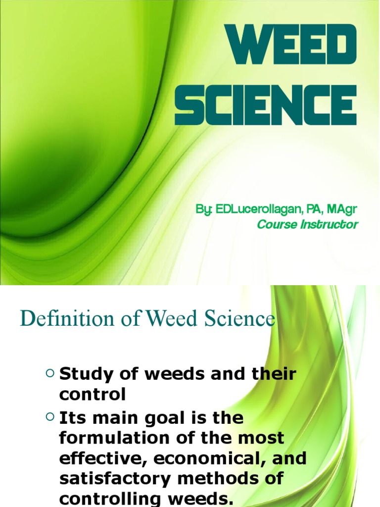 Weed Science | PDF | Weed | Agriculture