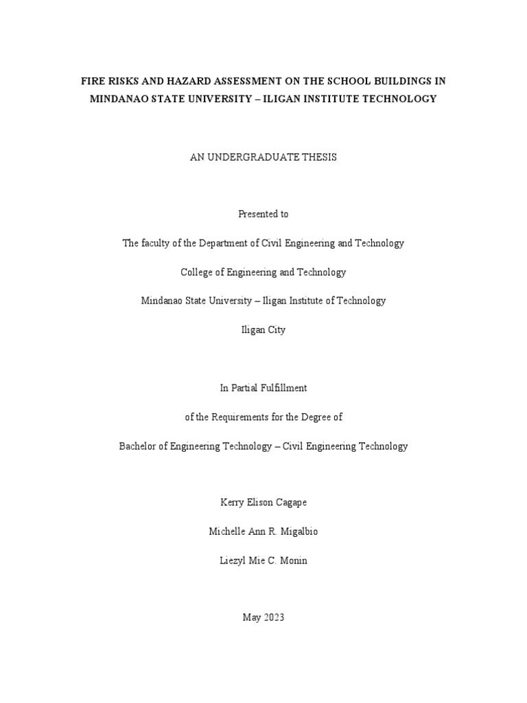 Fire Risk and Hazard Assessment For Proposal | PDF | Fire Safety | Risk