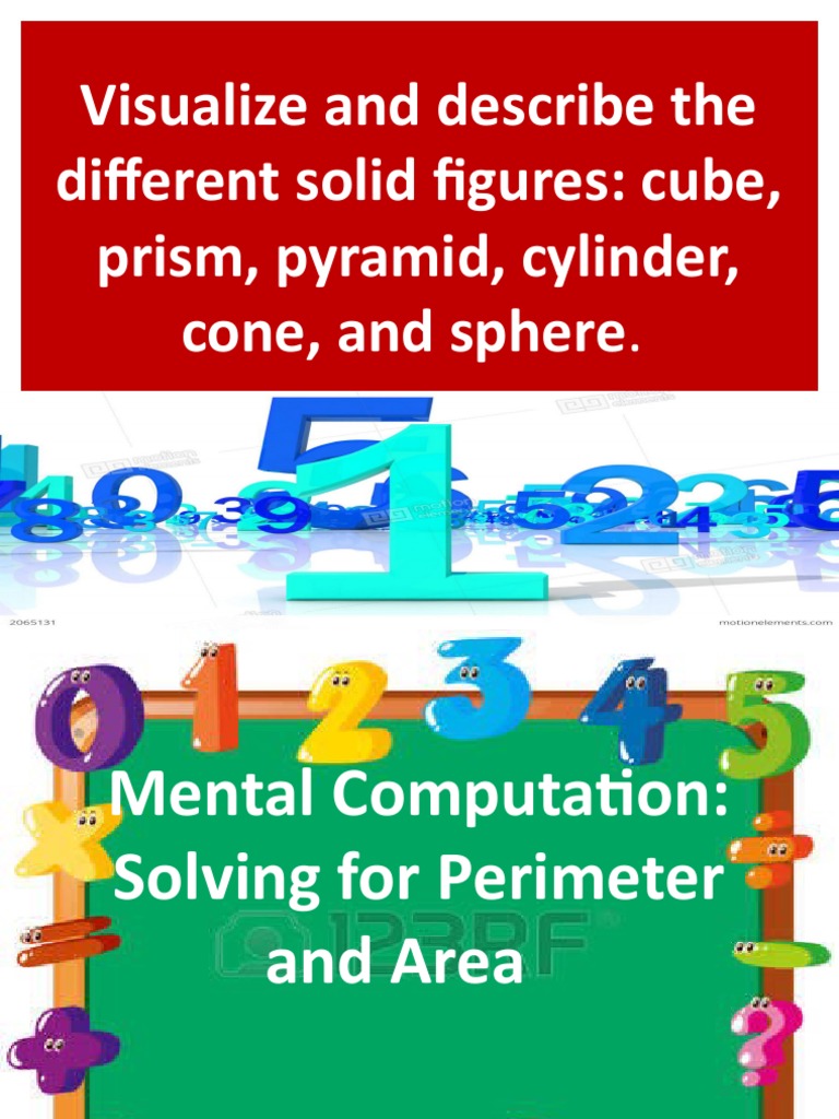 Math 6 Q3 Week 2 Visualizing Solid Figures Pdf Area Shape