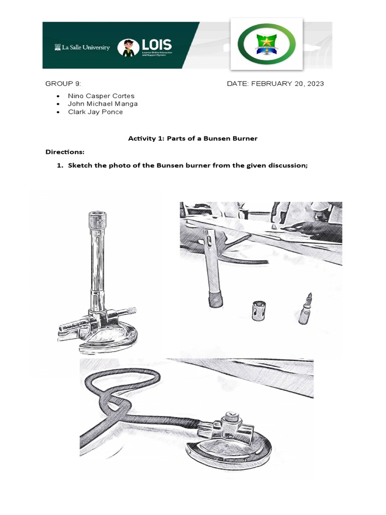Bunsen Burner Parts and Functions | PDF