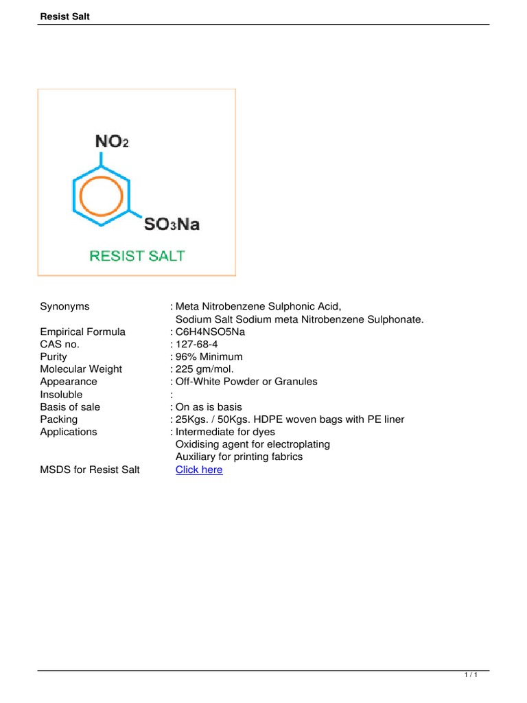 Resist Salt | PDF