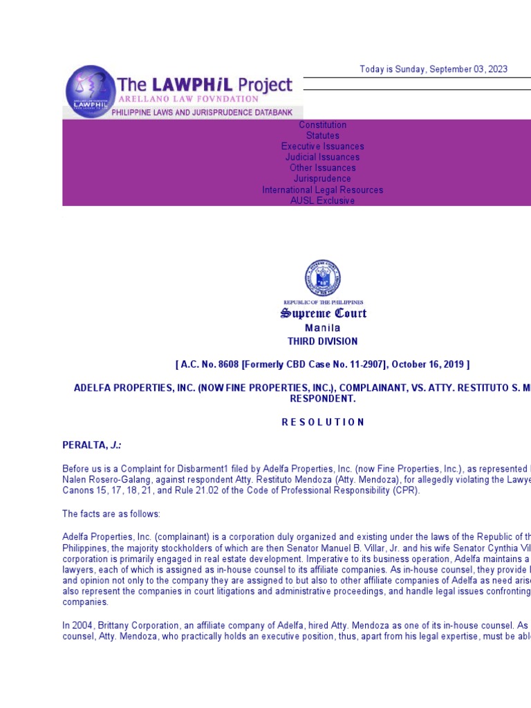 Adelfa v. Restituto | PDF