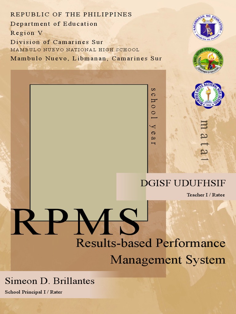 RPMS 2023 (8.5X13) | PDF | Learning | Educational Assessment
