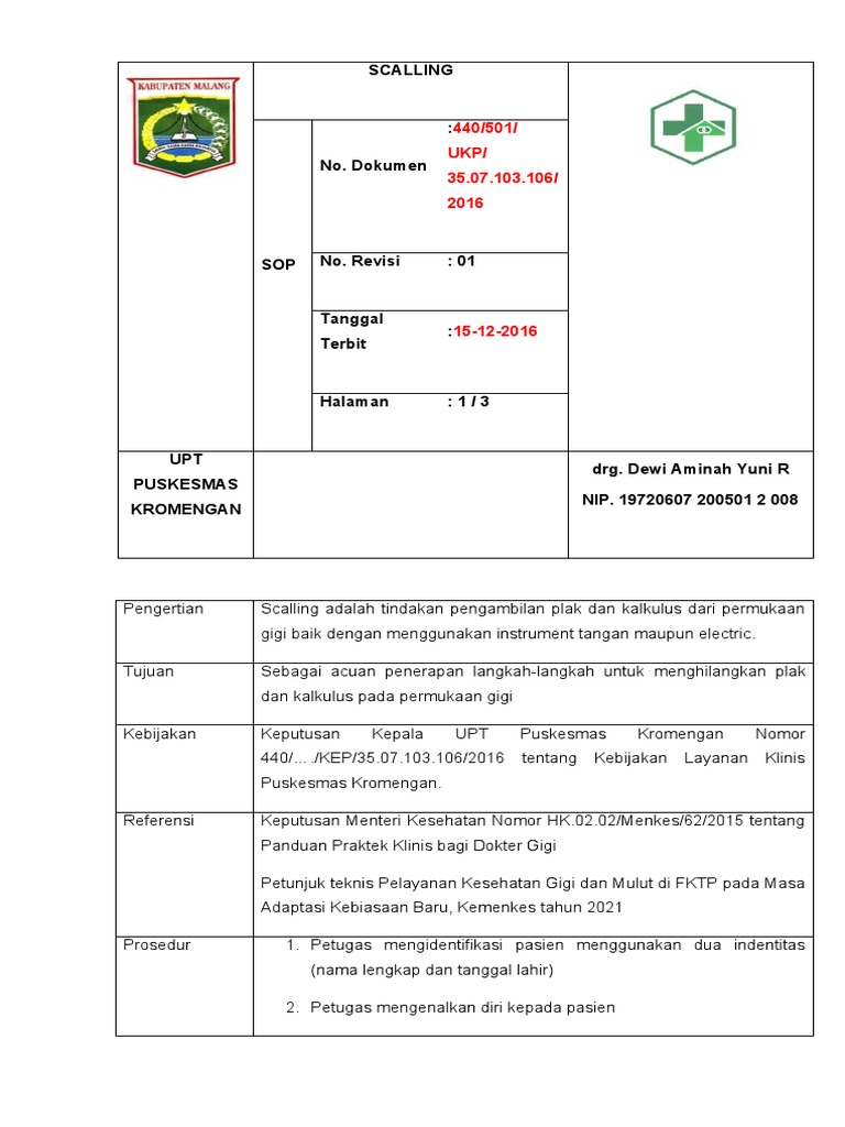 07 Review SOP Fix SCALLING | PDF | Sains & Matematika