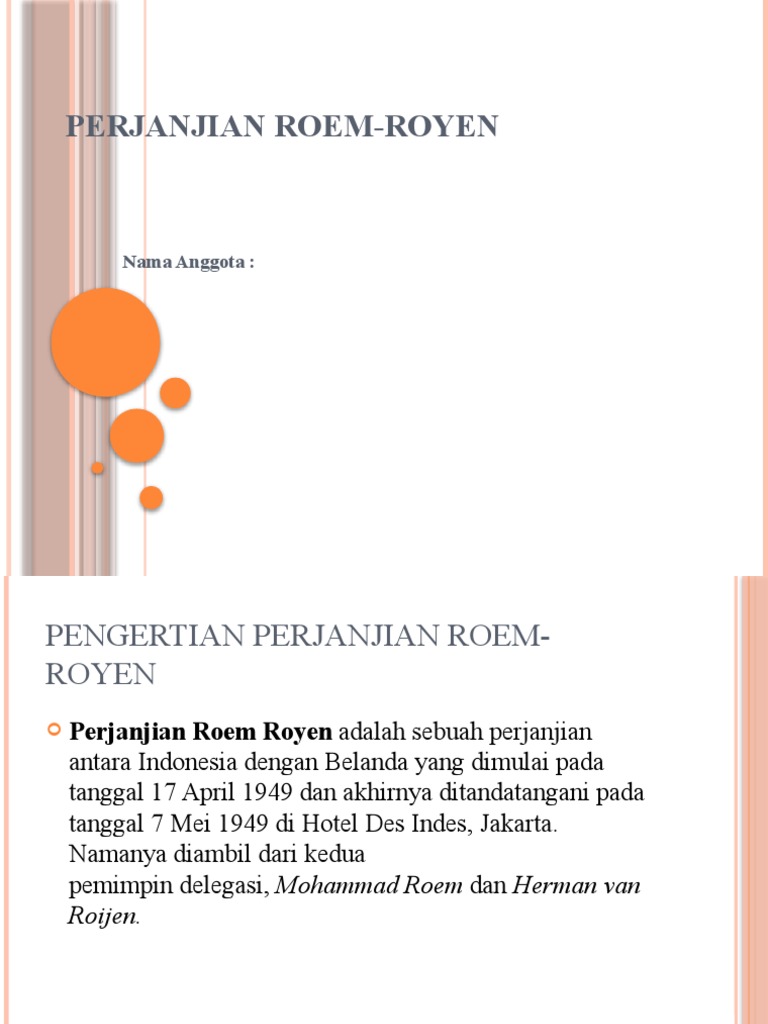 Perjanjian Roem-Royen | PDF