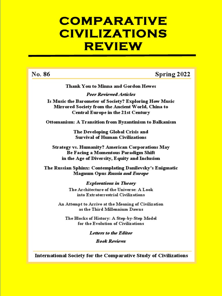 Comparative Civilizations Review | PDF | Mode (Music)