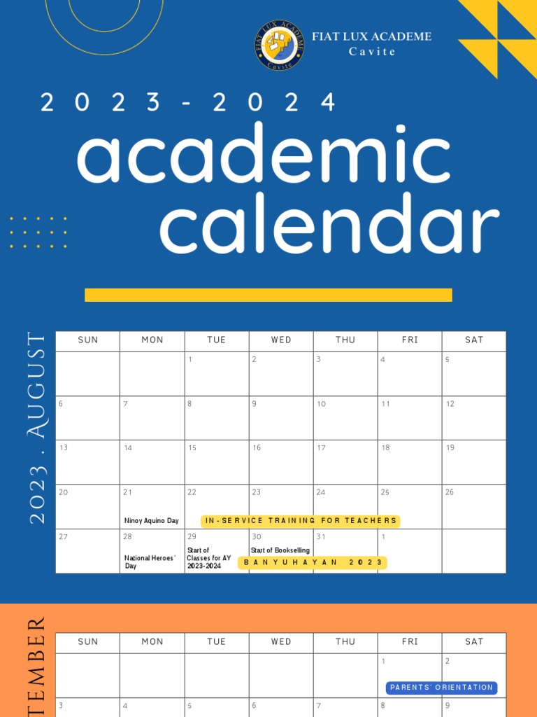 AY 2023 2024 Calendar | PDF | Public Holiday | Observances