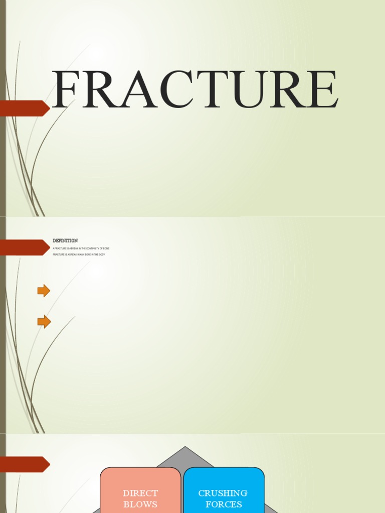 FRACTURE First Aid | PDF | Bone | Wound