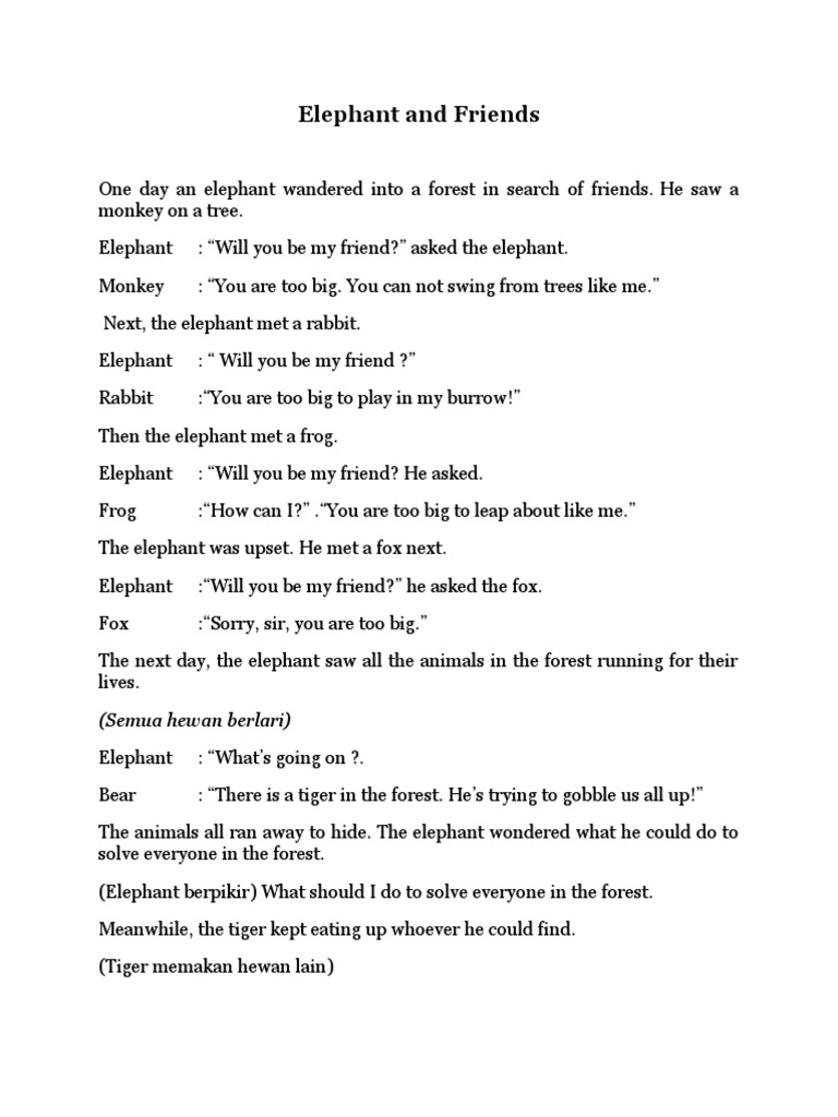 Elephant and Friends | PDF