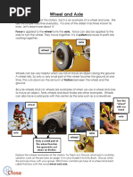 Understanding Wheel and Axle Mechanics | PDF | Friction | Axle