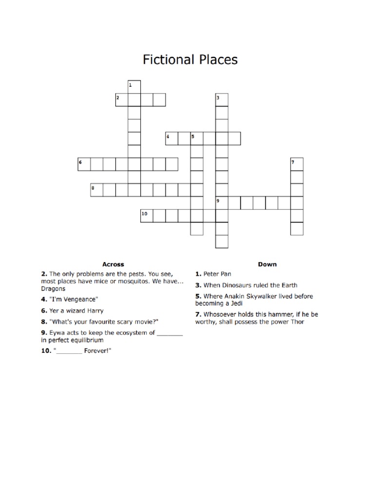 Crossword Puzzle | PDF