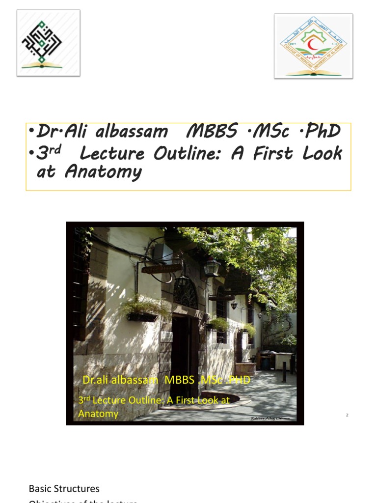 Lect 3 Alm | PDF | Bone | Anatomical Terms Of Motion
