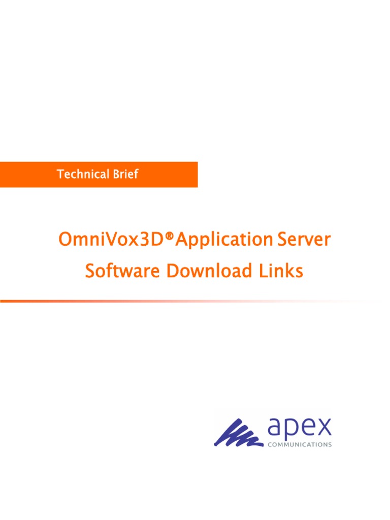 OmniVox3D Software Download Links & Supported Operating Systems | PDF | Microsoft Windows ...