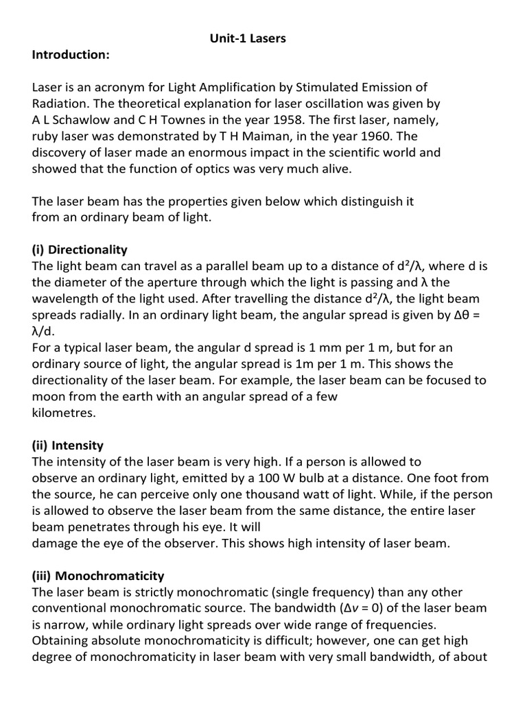 KK Physics Unit 1 | PDF