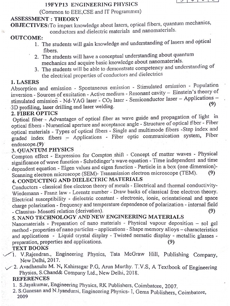 Unit 1 - LASER Notes | PDF