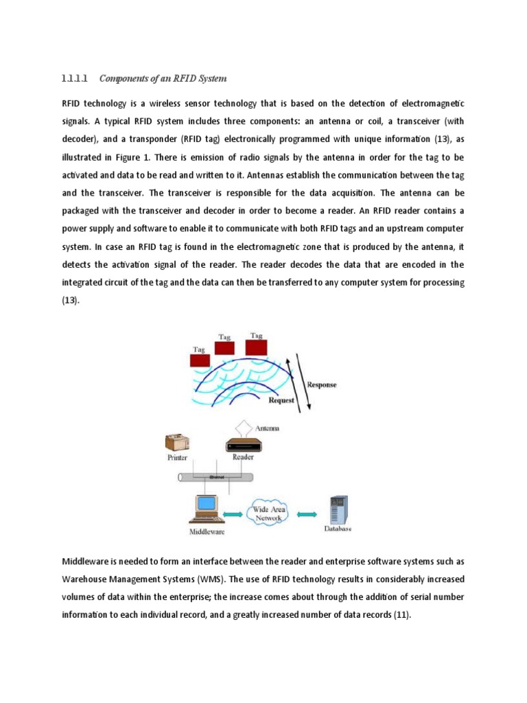 Components of An RFID System | PDF | Radio Frequency Identification ...