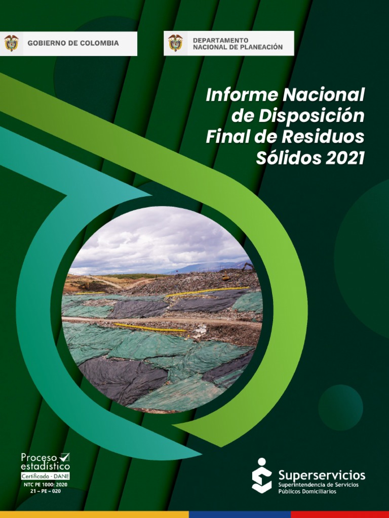 Informe Nacional de Disposicion Final de Residuos Solidos PDF | PDF | Residuos | Sustentabilidad