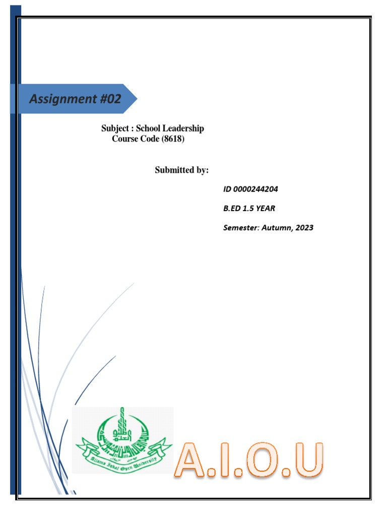 assignment-02-subject-school-leadership-course-code-8618-pdf