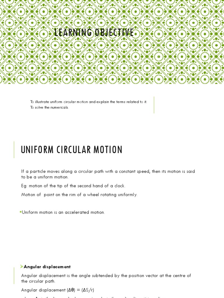 Circular Motion | PDF