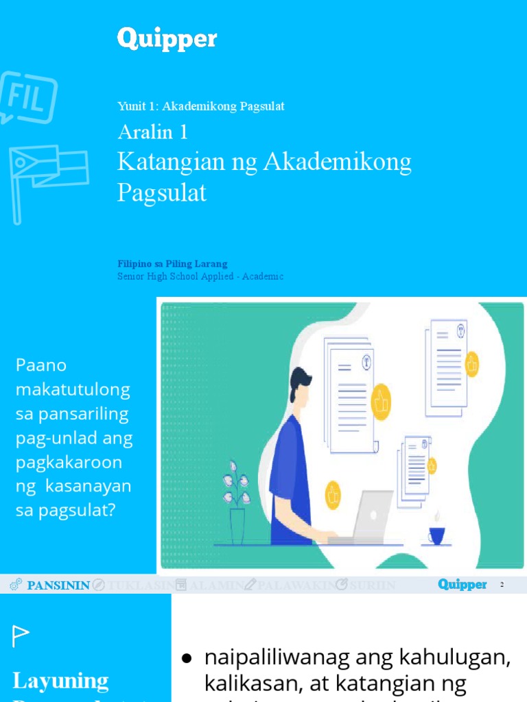 Katangian NG Akademikong Pagsulat | PDF