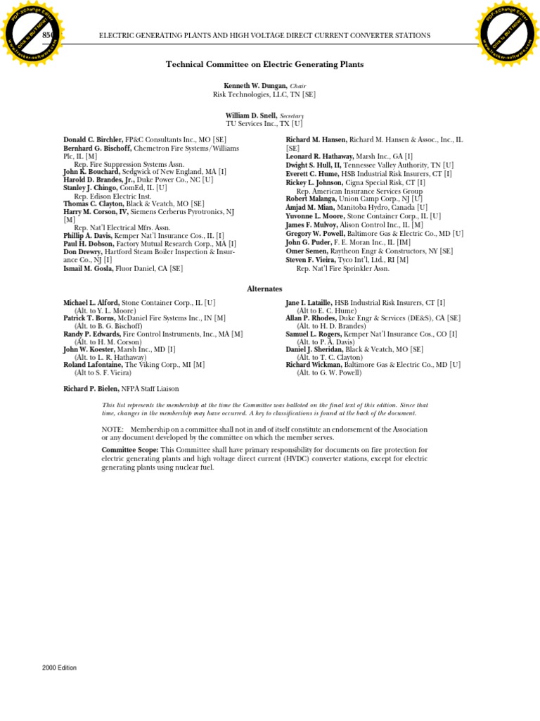 NFPA 850, 2000 Edition_5 | PDF