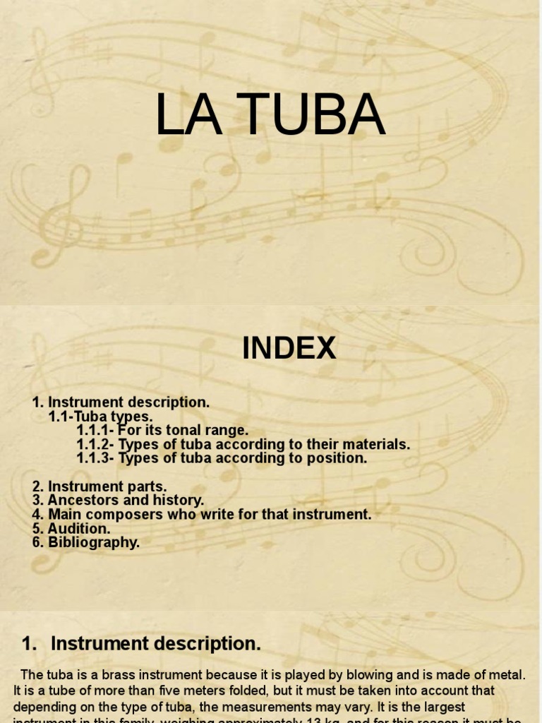 La Tuba | PDF | Tuba | Brass Instruments