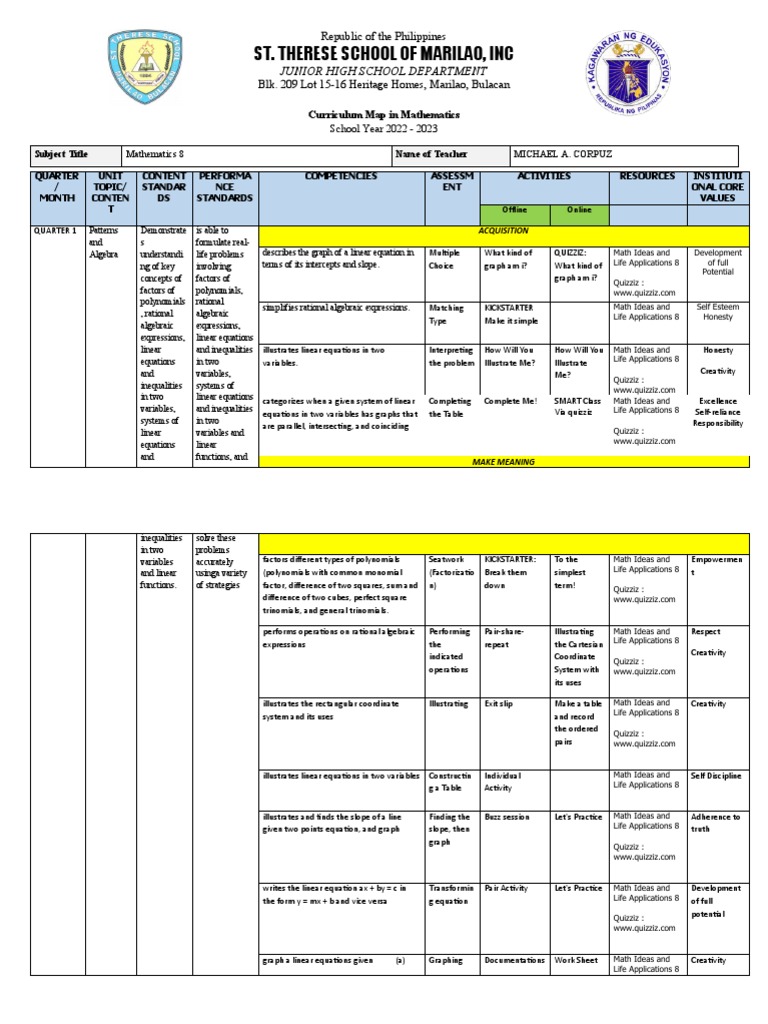 Cmap 8 Pdf Equations Mathematics