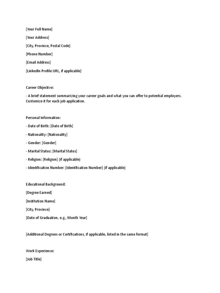 Thai Resume | PDF | Résumé