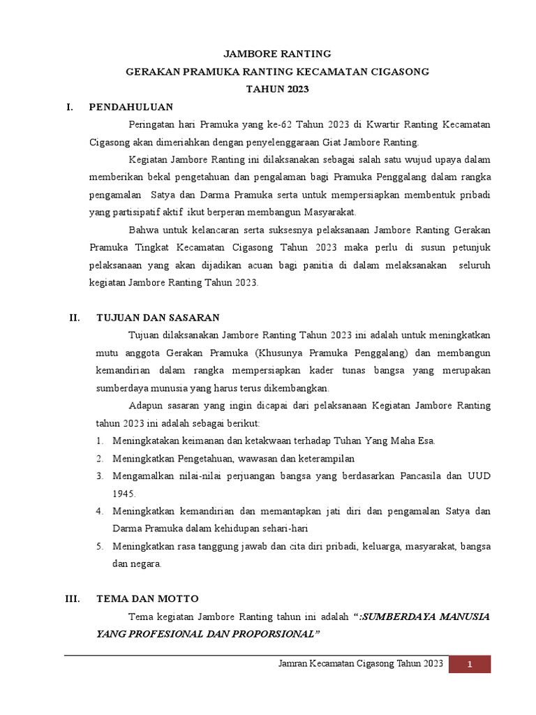 Jambore Ranting | PDF