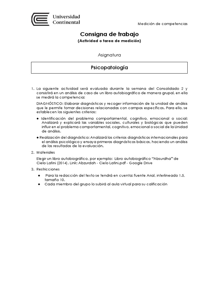 Consigna | PDF