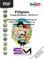 Filipino5 - q1 - Mod1 - Pag Uugnay NG Sariling Karanasan Sa ...