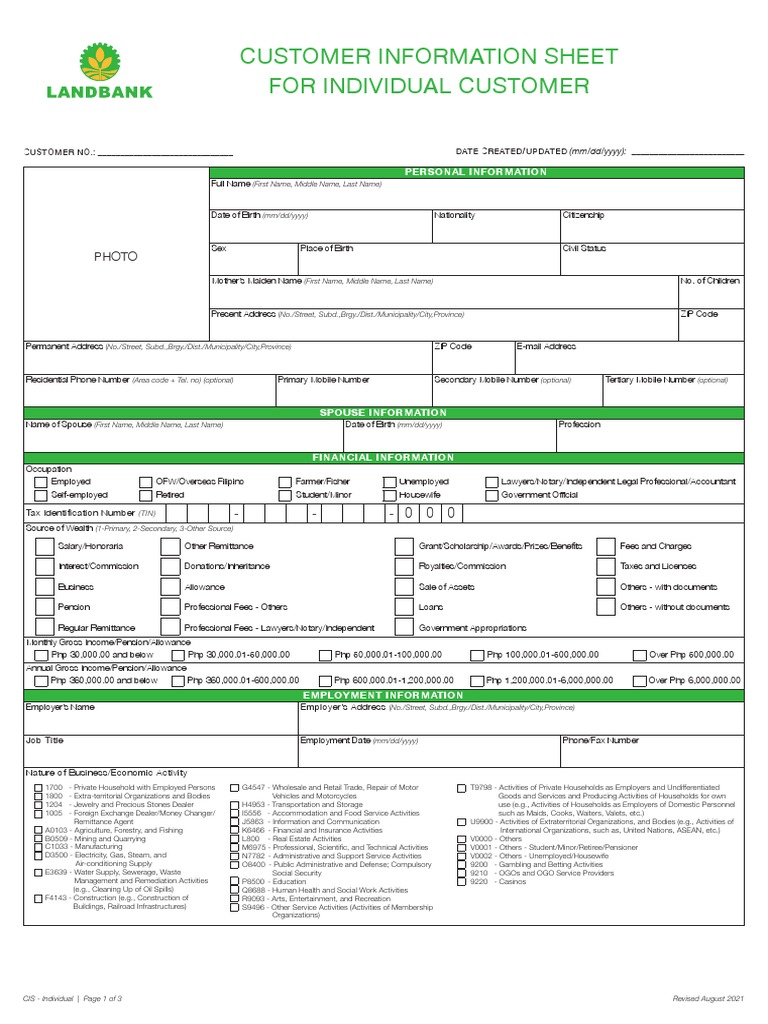 CIS-Individual 06272022 | PDF