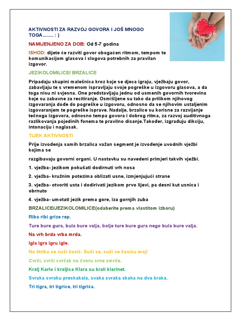 Jezikolomilice - Brzalice | PDF