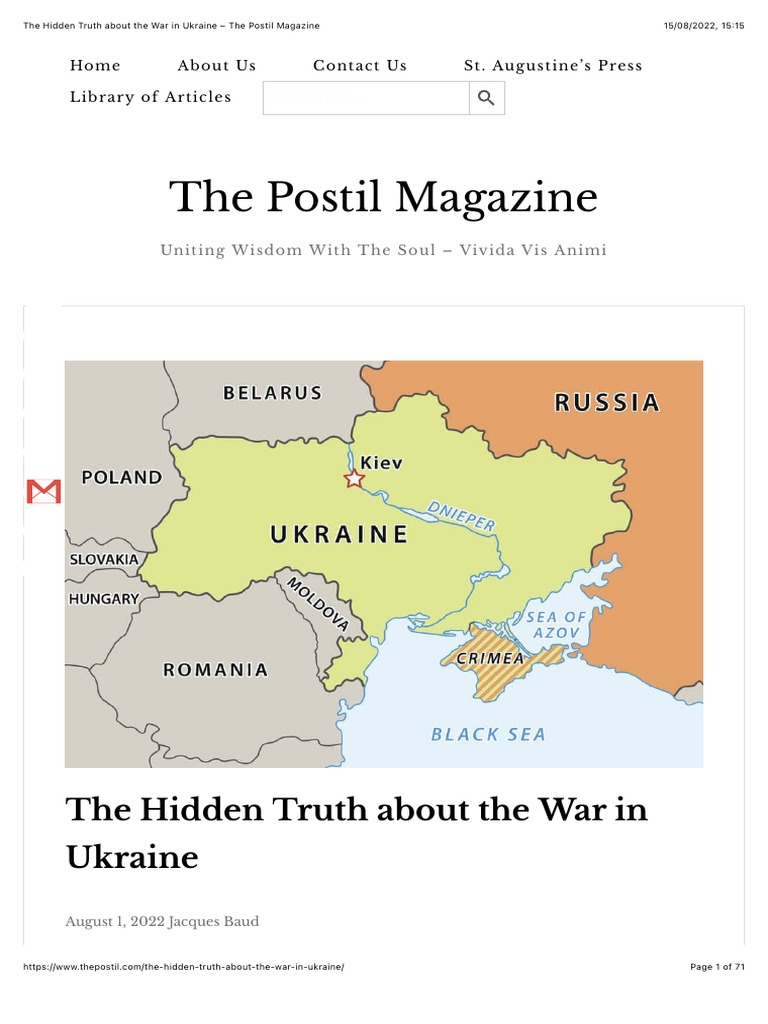 The Hidden Truth About The War in Ukraine - The Postil Magazine | PDF