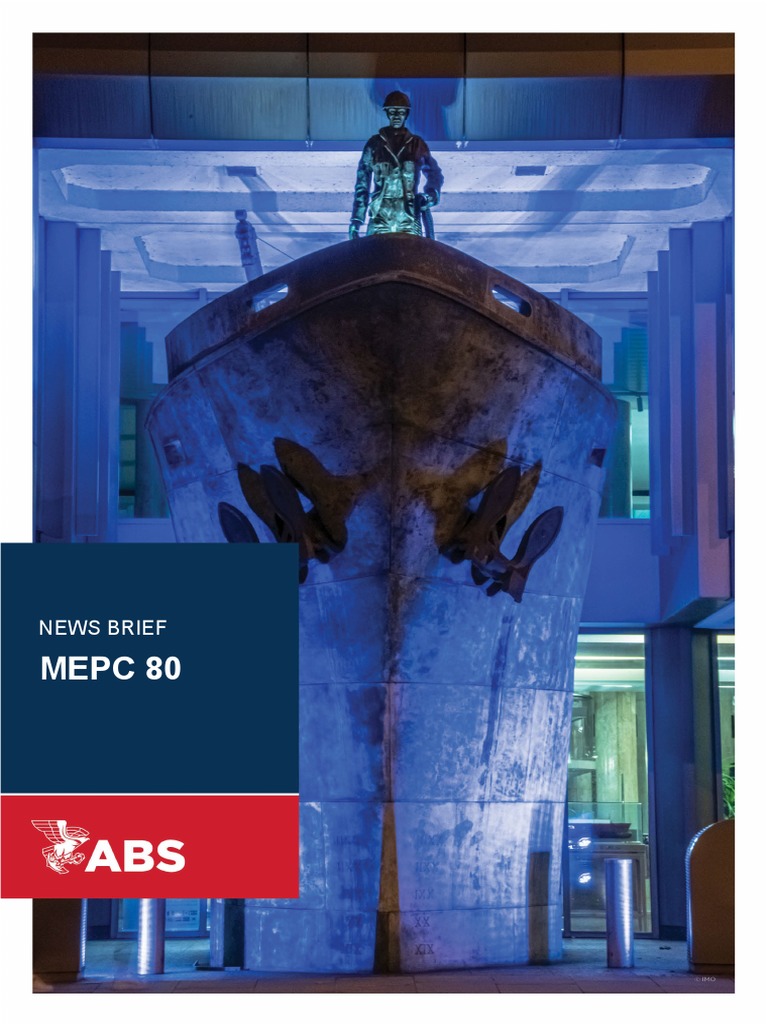 ABS Regulatory News - MEPC 80 Brief | PDF | Life Cycle Assessment | Greenhouse Gas