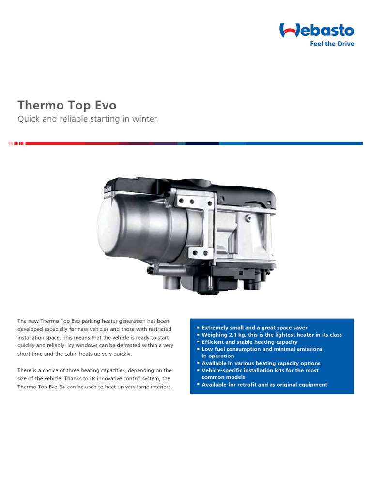 Thermo-Top-Evo Datasheet EN | PDF