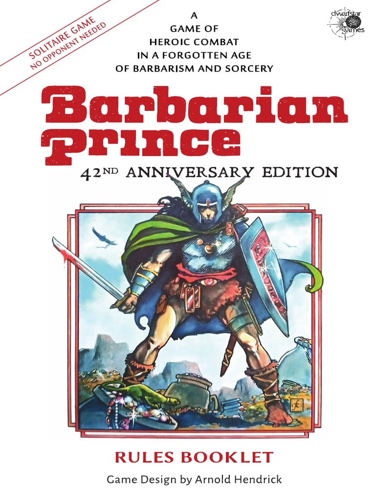 Barbarian Prince 42 - Rules Booklet (v1.3) | PDF