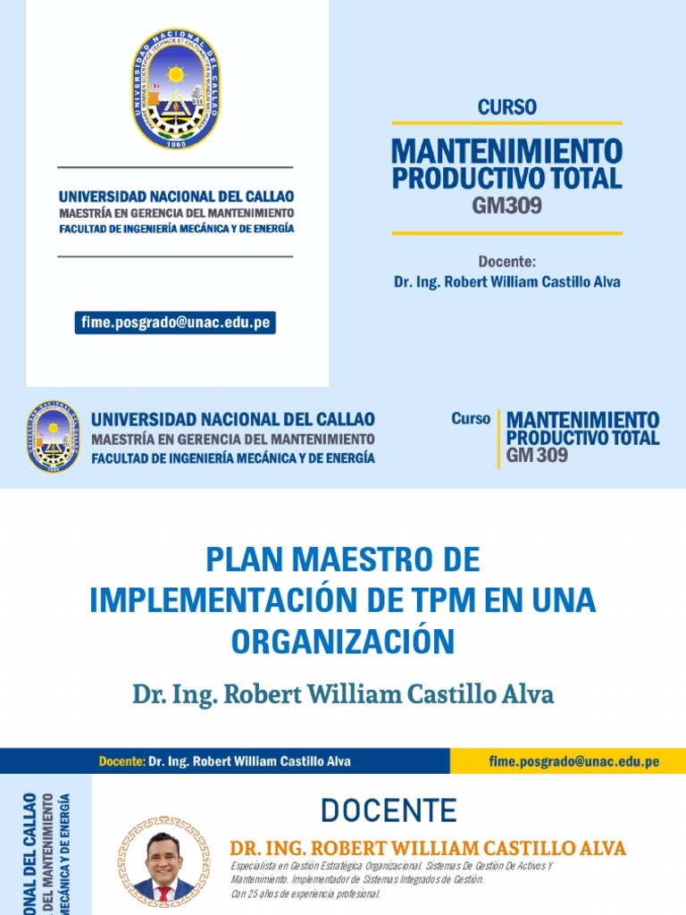 4.1. PR - Plan Maestro de Implementación de TPM en Una Organización ...