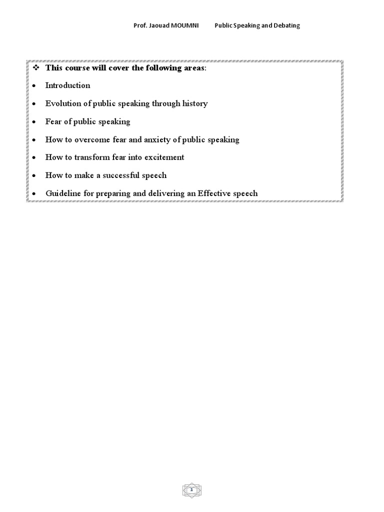 Public Speaking | Download Free PDF | Public Speaking | Rhetoric