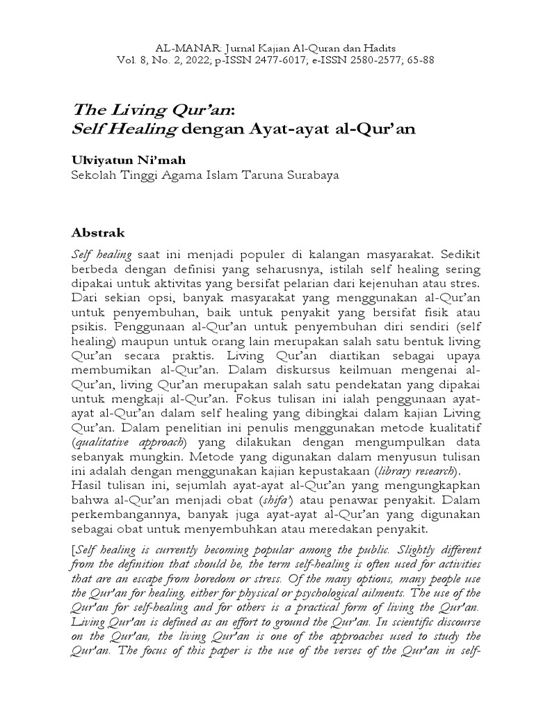 The Living Quran Self-Healing Dengan Ayat-Ayat Al | PDF | Agama ...