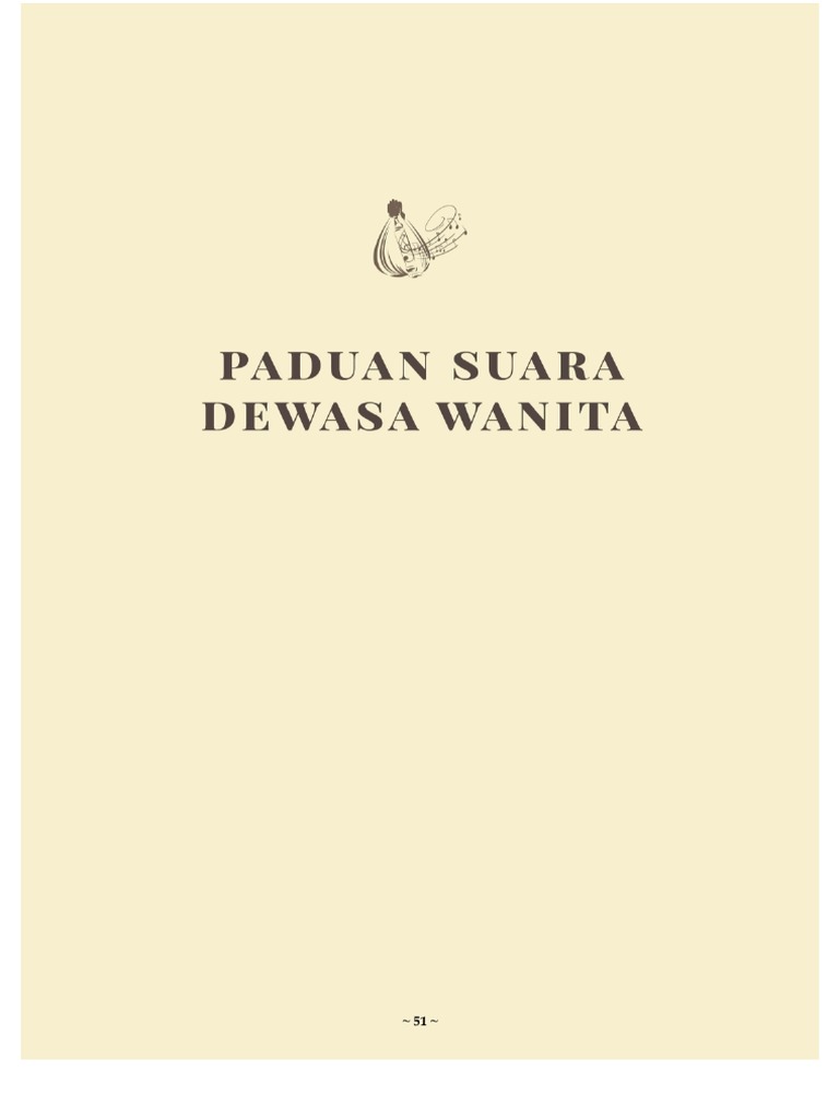 Paduan Suara Wanita Dewasa | PDF