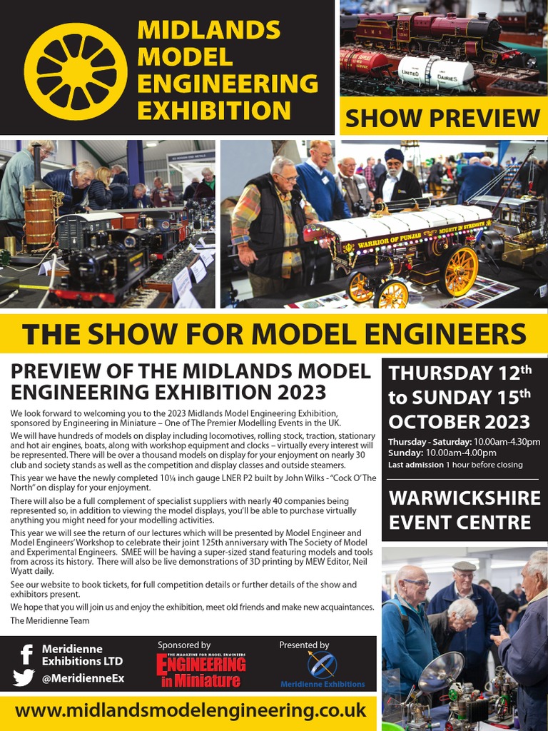 Midlands Model Engineering Exhibition 2023 Preview | PDF | Machines ...
