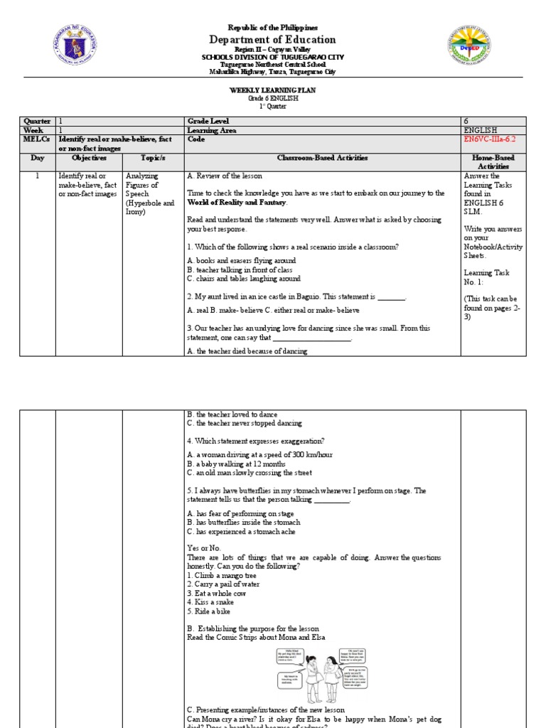 Week1-Eng6 WLP Q1 | PDF