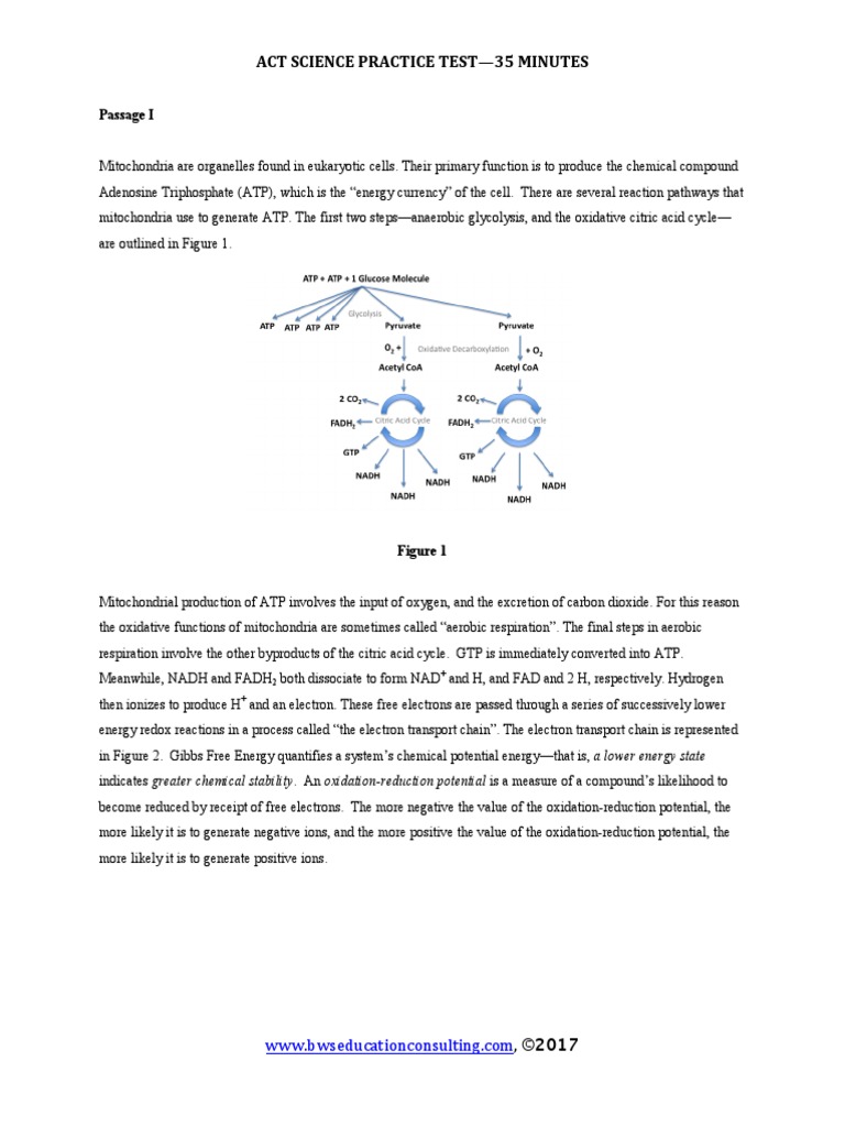 ACT Science Practice Test | PDF