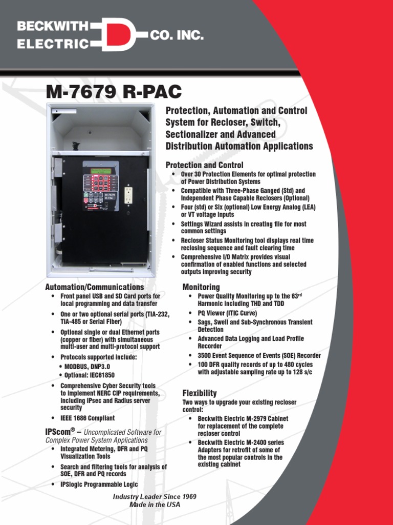 Rele Del Reconectador Modelo M-7679-SP | PDF | Power Supply | Usb