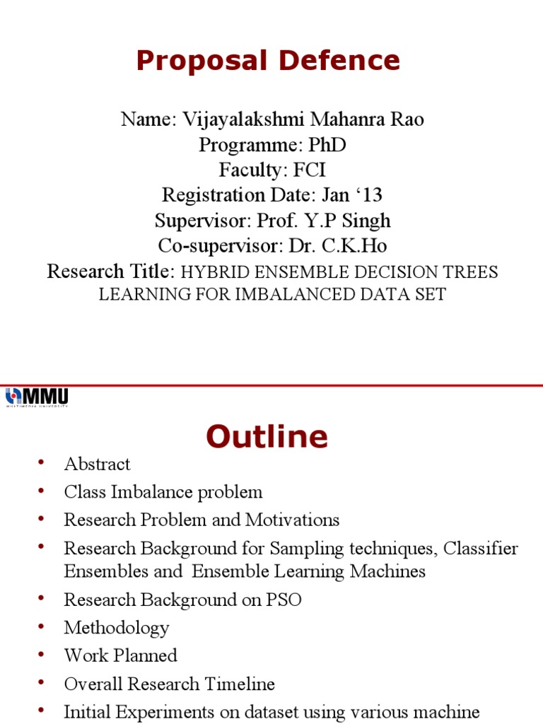 Proposal Defense v6 | PDF | Statistical Classification | Machine Learning