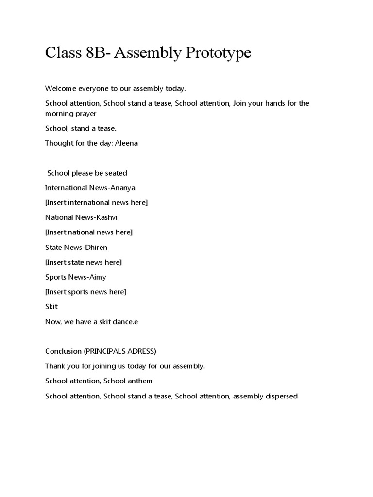 Agriculture - Assembly Class 8B | PDF