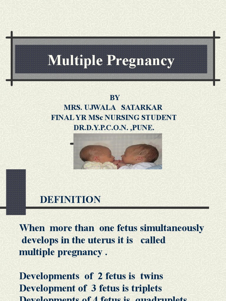 Multiple Pregnancy | PDF | Multiple Births | Childbirth