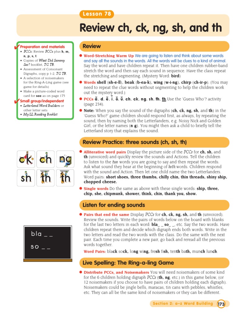 Letterland Kindergarten Lesson-78 SM | PDF